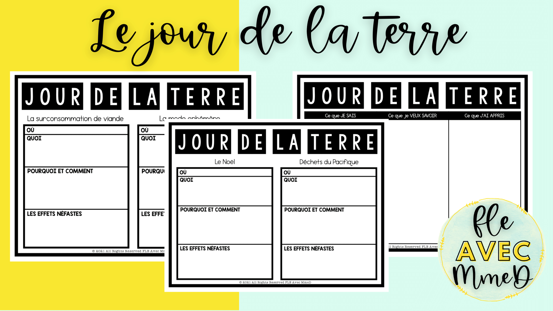 French Earth Day Activities & Resources - FLE Avec MmeD