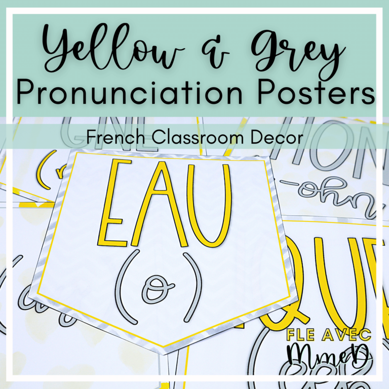 The truth about French classroom decor - FLE Avec MmeD