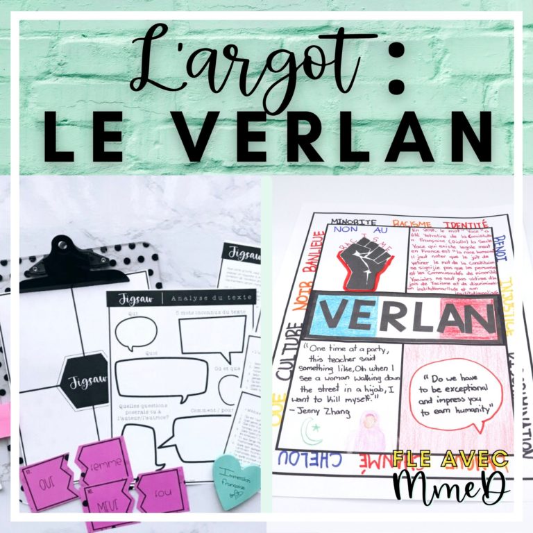 Fun French projects for French class - FLE Avec MmeD