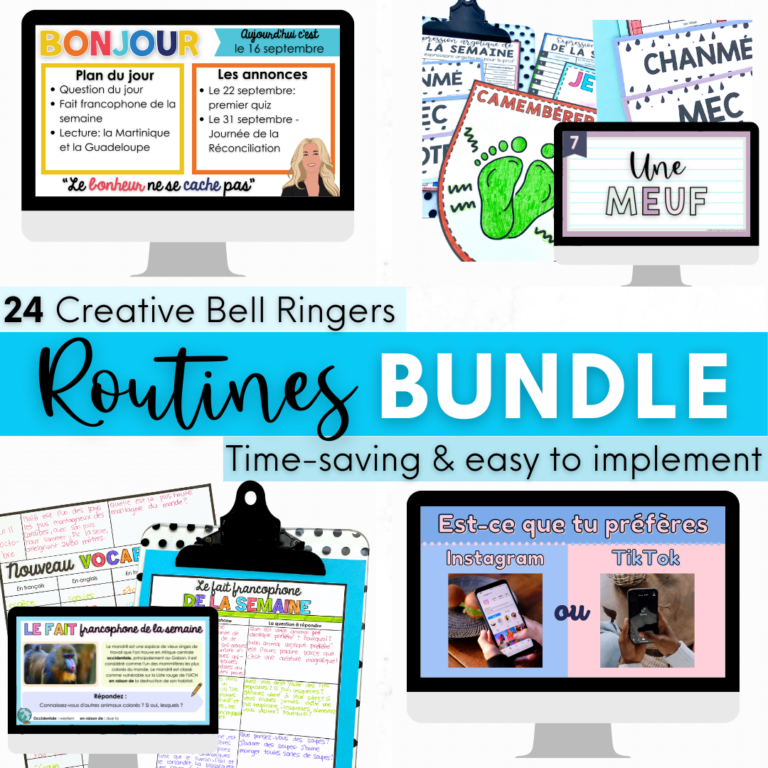 You Need To Try These Creative French Classroom Routines