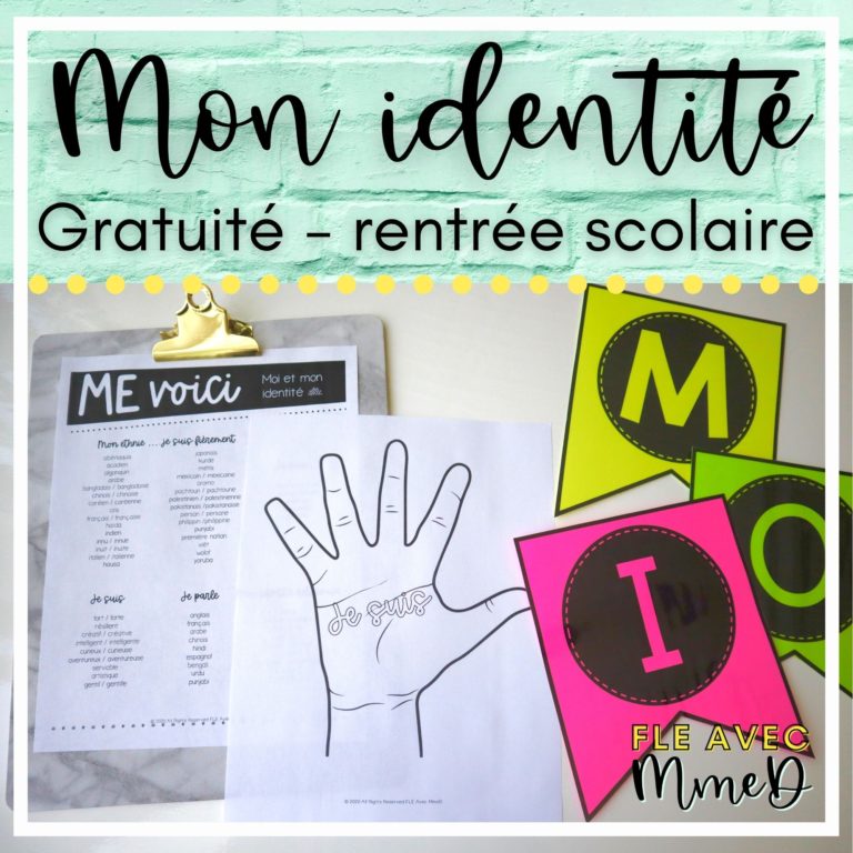 French activities for the first two weeks of la rentrée scolaire