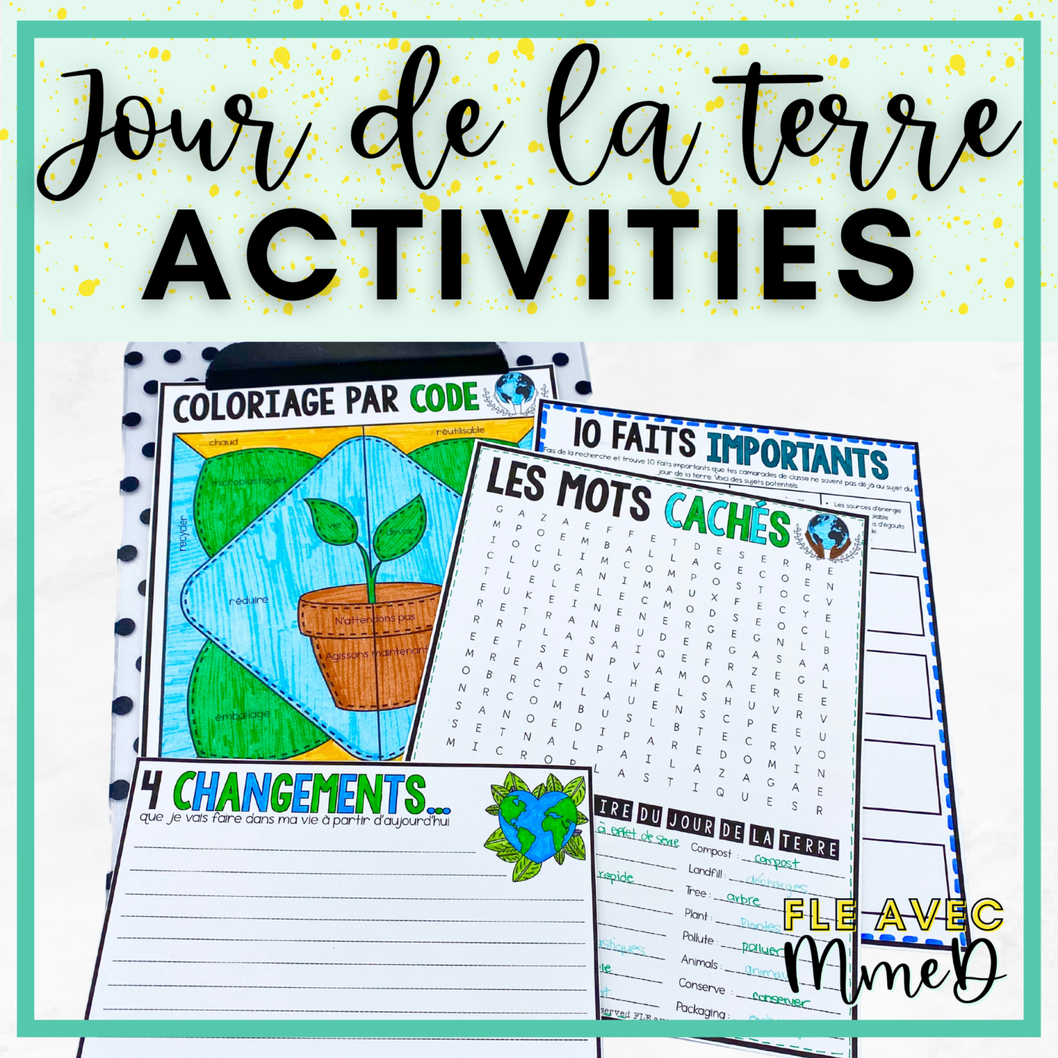 French Earth Day Activities & Resources - FLE Avec MmeD