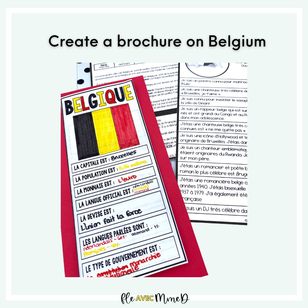 Exploring Francophone Belgium: A French Unit for French class