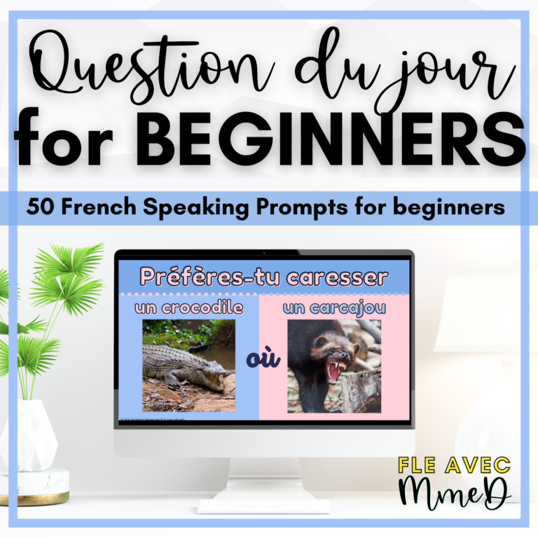 Question du jour : the ultimate French classroom routine you need - FLE ...